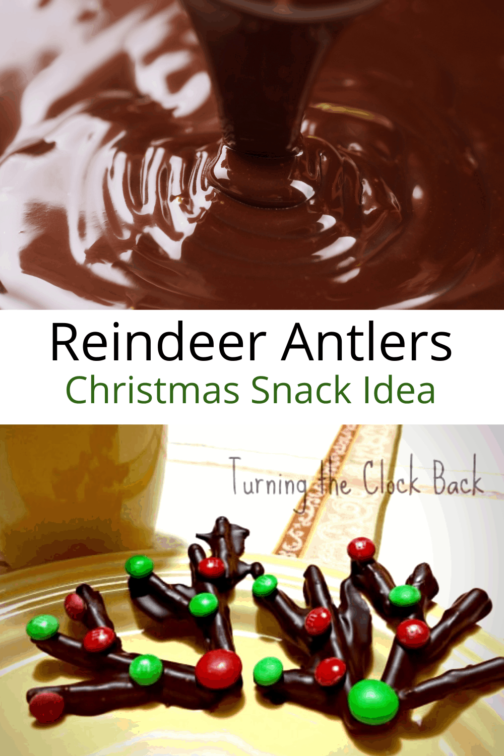 Chocolate Reindeer Antlers Christmas Snack Idea For Kids