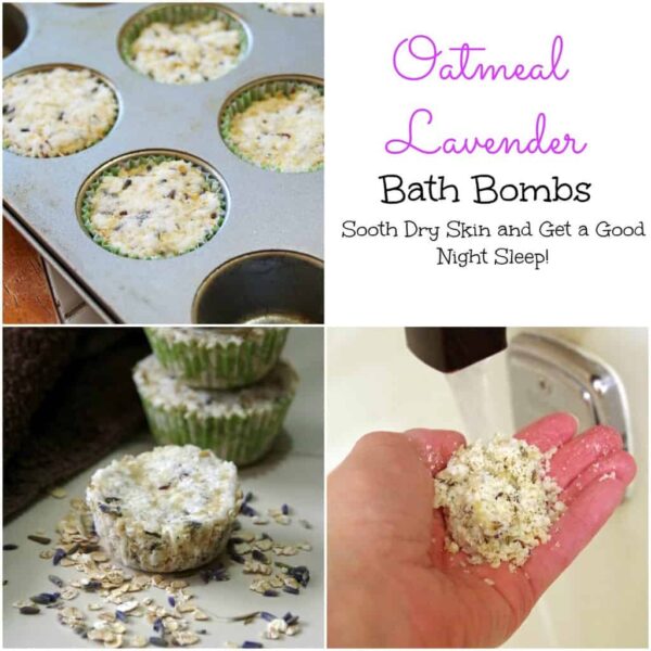 Lavender Oatmeal Bath Bombs Recipe - Turning the Clock Back