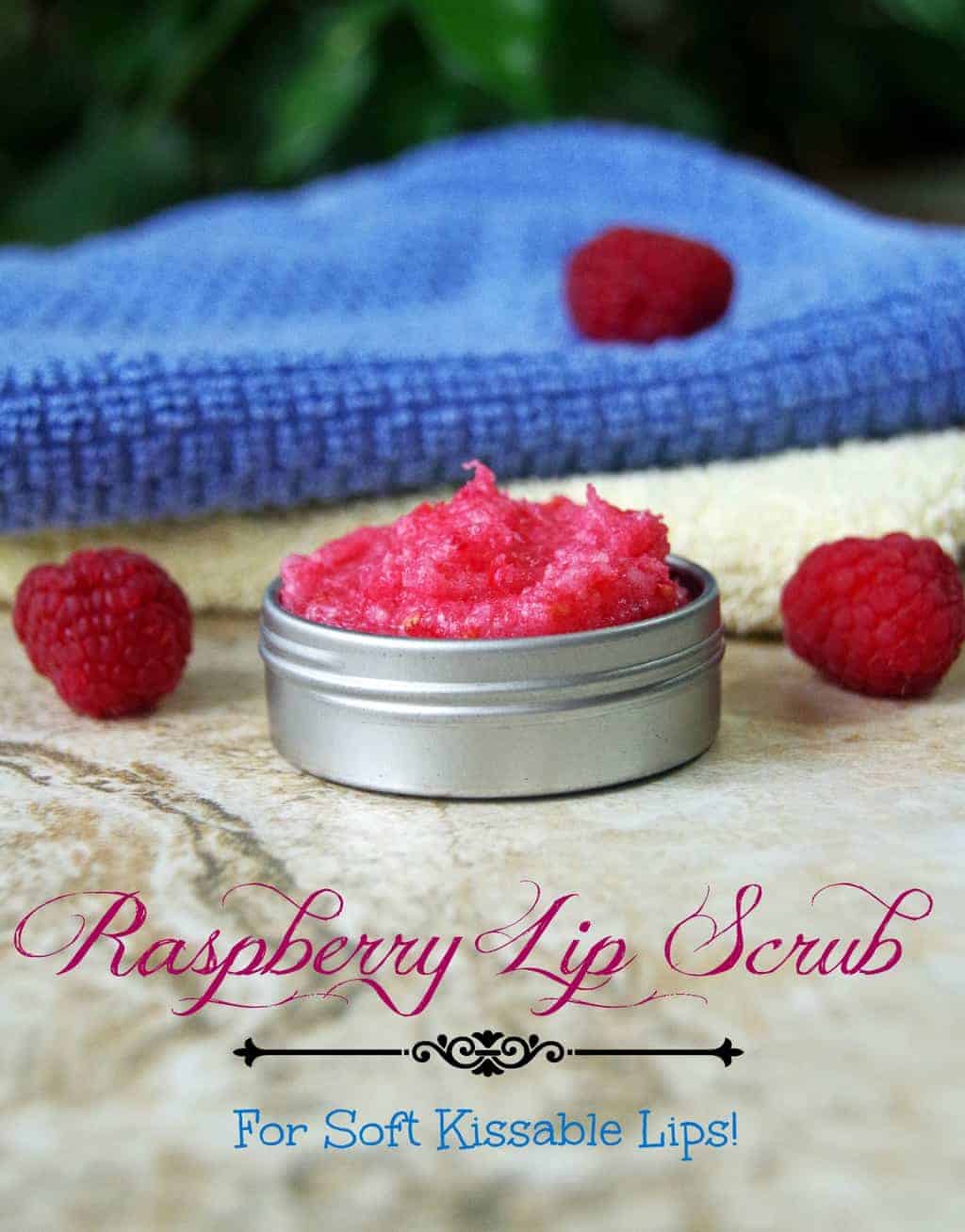 Raspberry Sugar Scrub for Lips - Turning the Clock Back