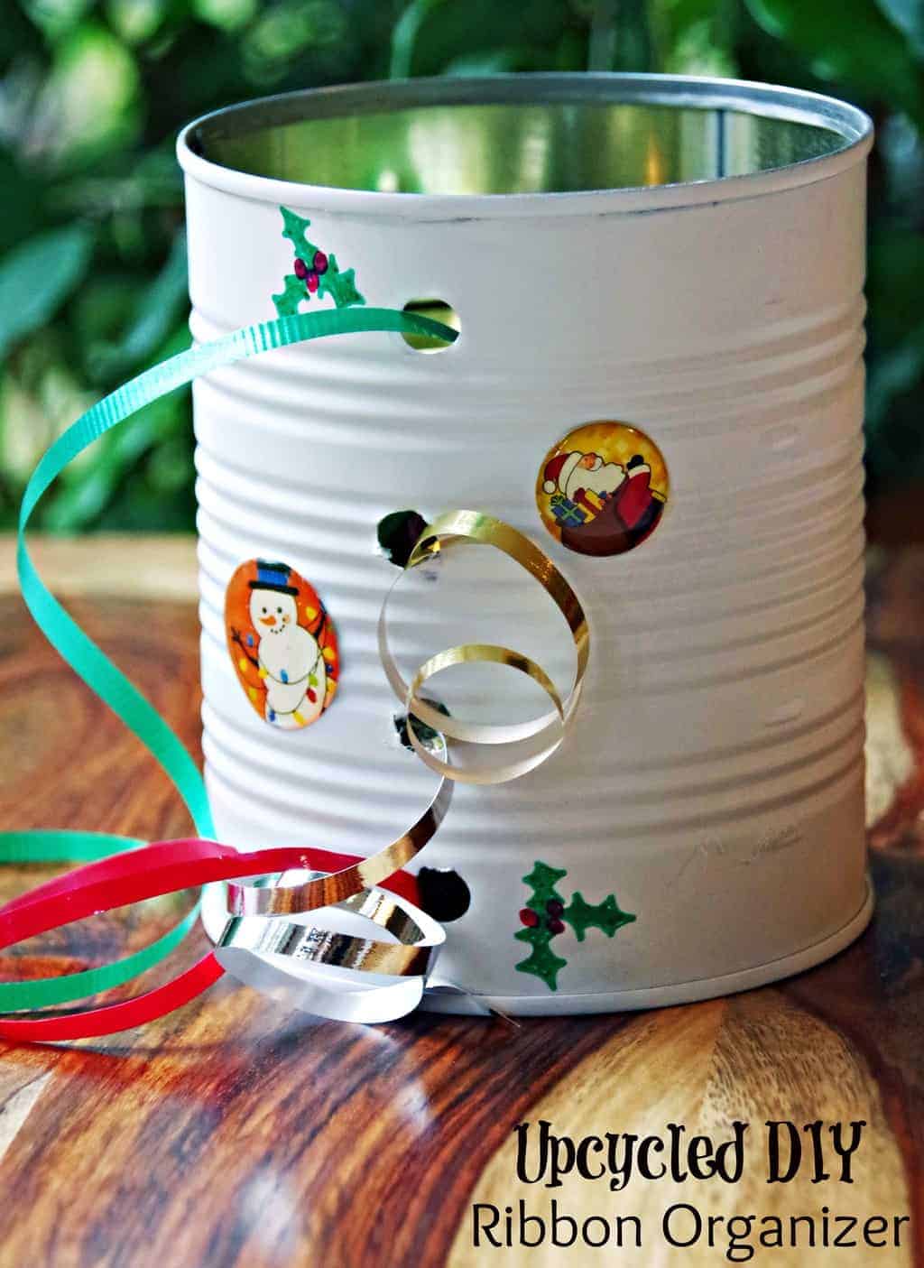 Upcycled DIY Ribbon Organizer - Turning the Clock Back