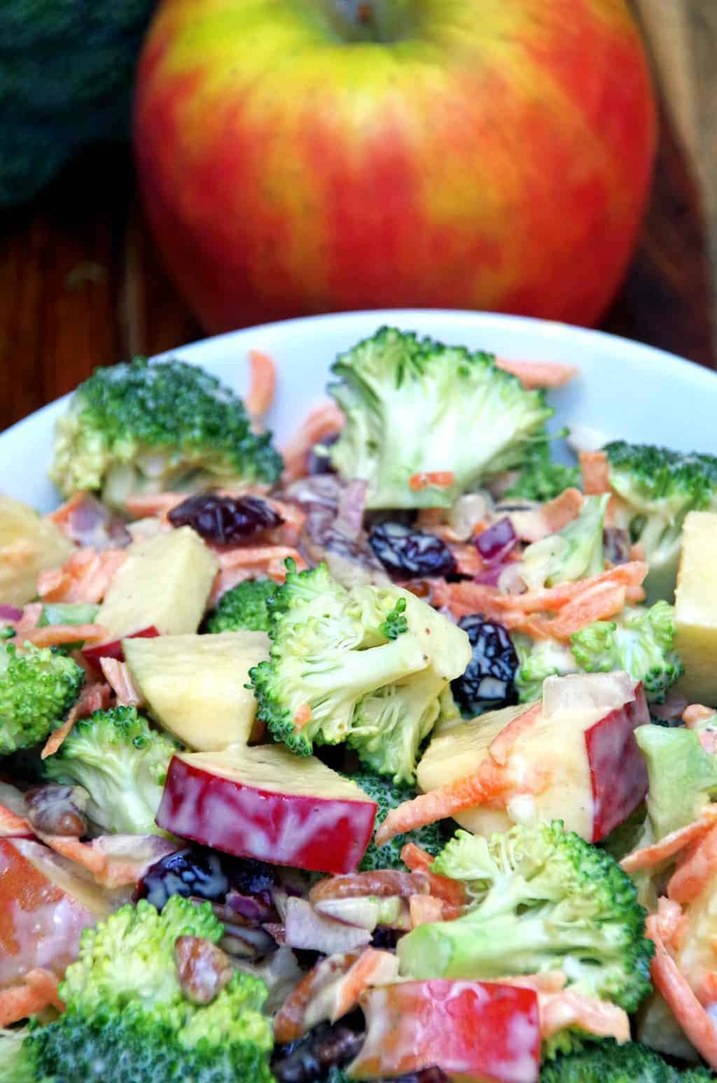 Creamy Broccoli Apple Salad Recipe Turning The Clock Back