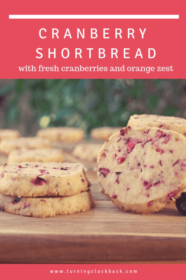 Cranberry Shortbread Cookie Recipe - Turning the Clock Back
