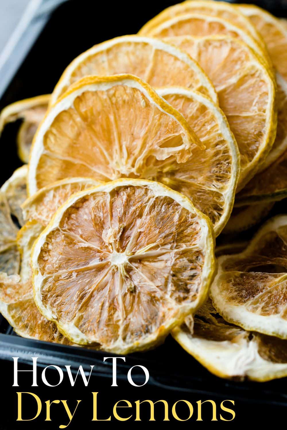 Dehydrating Lemons - Turning the Clock Back